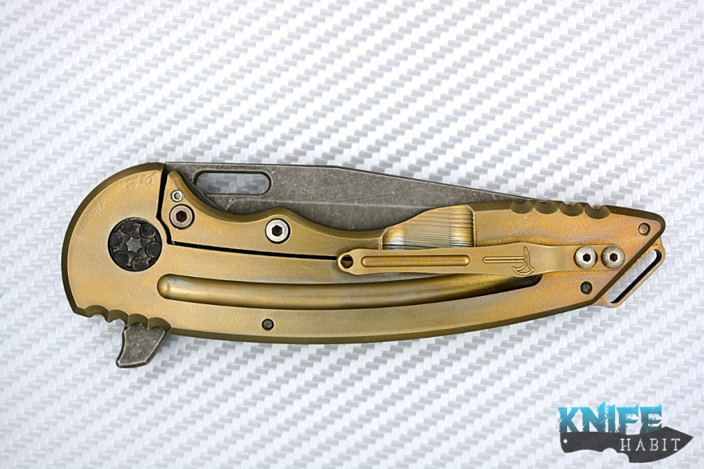 Jake Hoback Custom A15 WEG Gold Milled Titanium Frame – Knife Habit