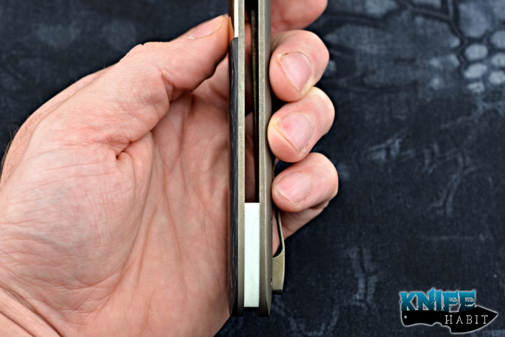Jonathan Mcnees Skybolt Mokume Carbon Fiber 3V Blade Custom Knife ...