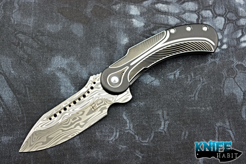 Todd Begg Knives Black Field Marshall Draupner Damasteel Blade – Knife ...