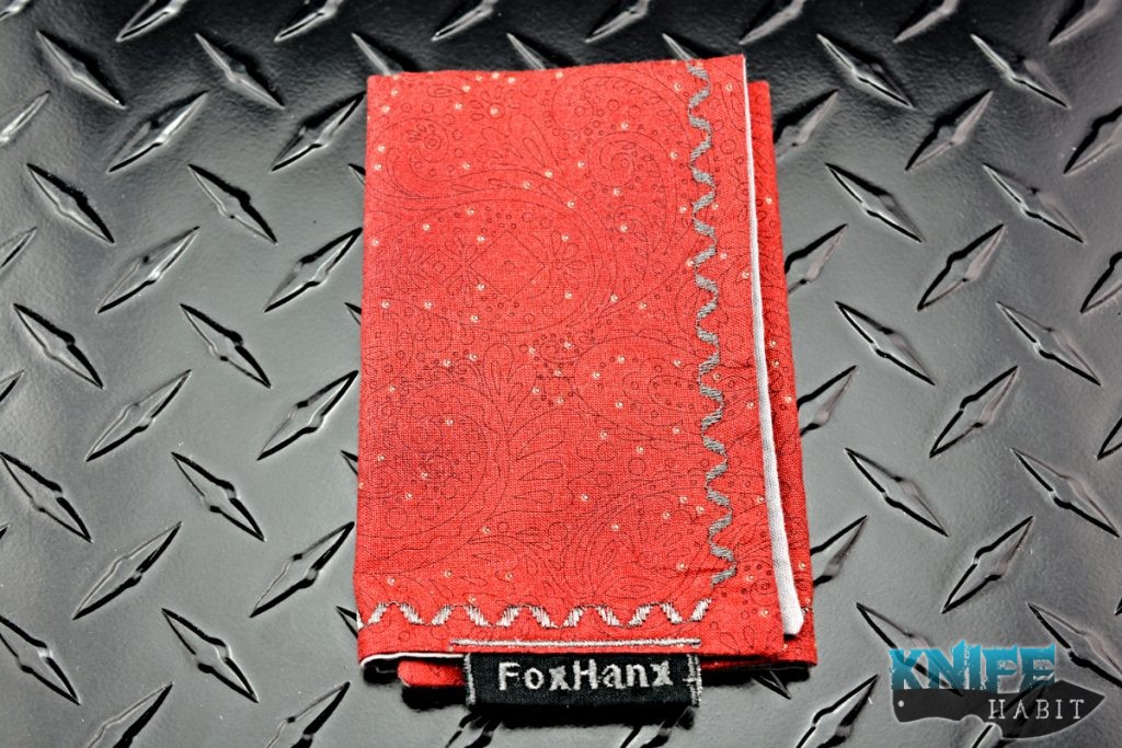 Fox Hanx Red & Grey Handkerchief Custom Gear – Knife Habit