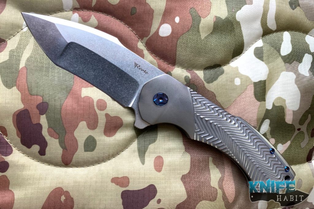 Rick Barrett Carry Fallout One-off Blue Hardware Customized Knife ...